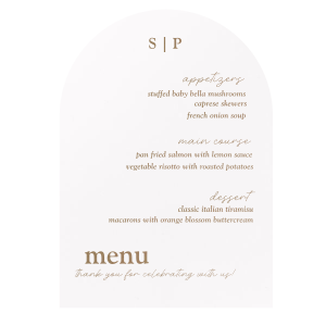 Arch Menus | For Your Party
