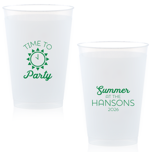 Destination Wedding 12 oz Frosted Cups | Destination Wedding 12 oz ...
