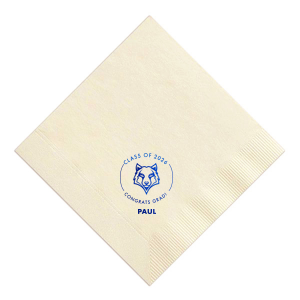 Class of School Mascot Napkin | Diamond Luncheon Napkin | For Your Party