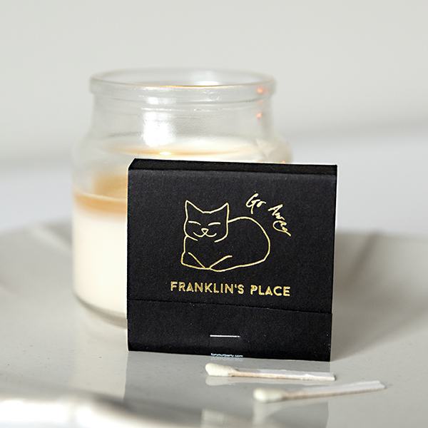 Loafing Cat Matchbook | 30-Strike Matchbook | For Your Party