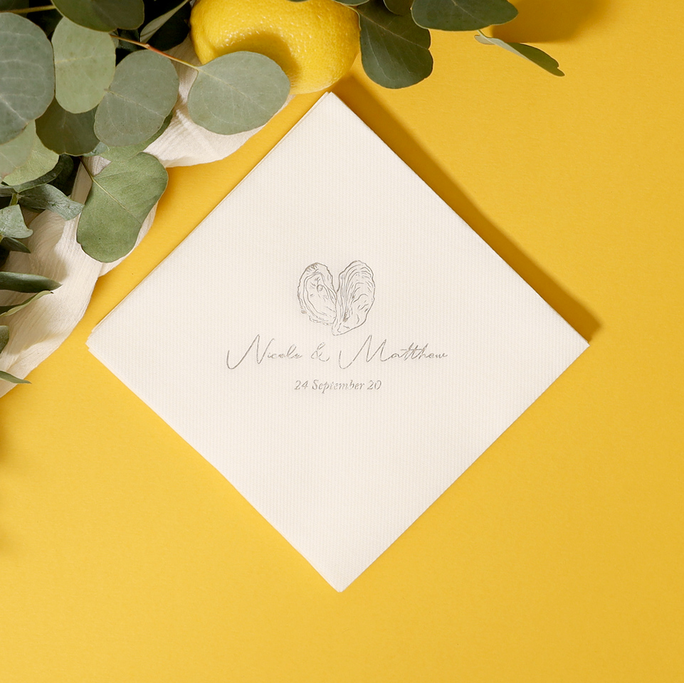 Classic Italian Wedding Oyster Napkin | Diamond Linen Like Luncheon ...