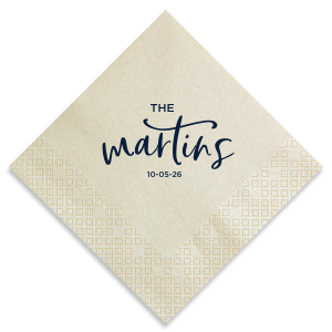 Reunion Shimmer Luncheon Napkins | Personalized Party Napkins | For ...